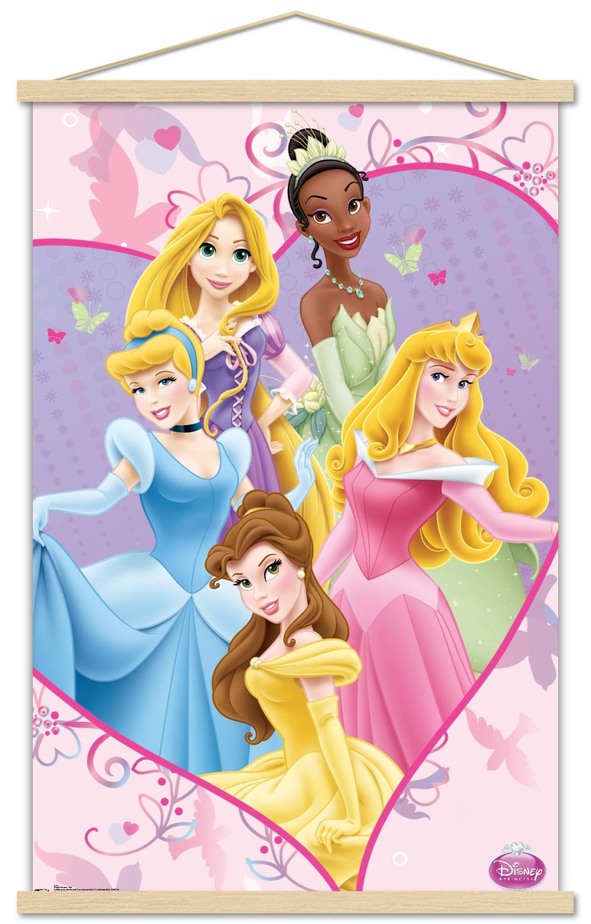 Disney Princess - Collage Wall Poster with Wooden Magnetic Frame, 22. ...