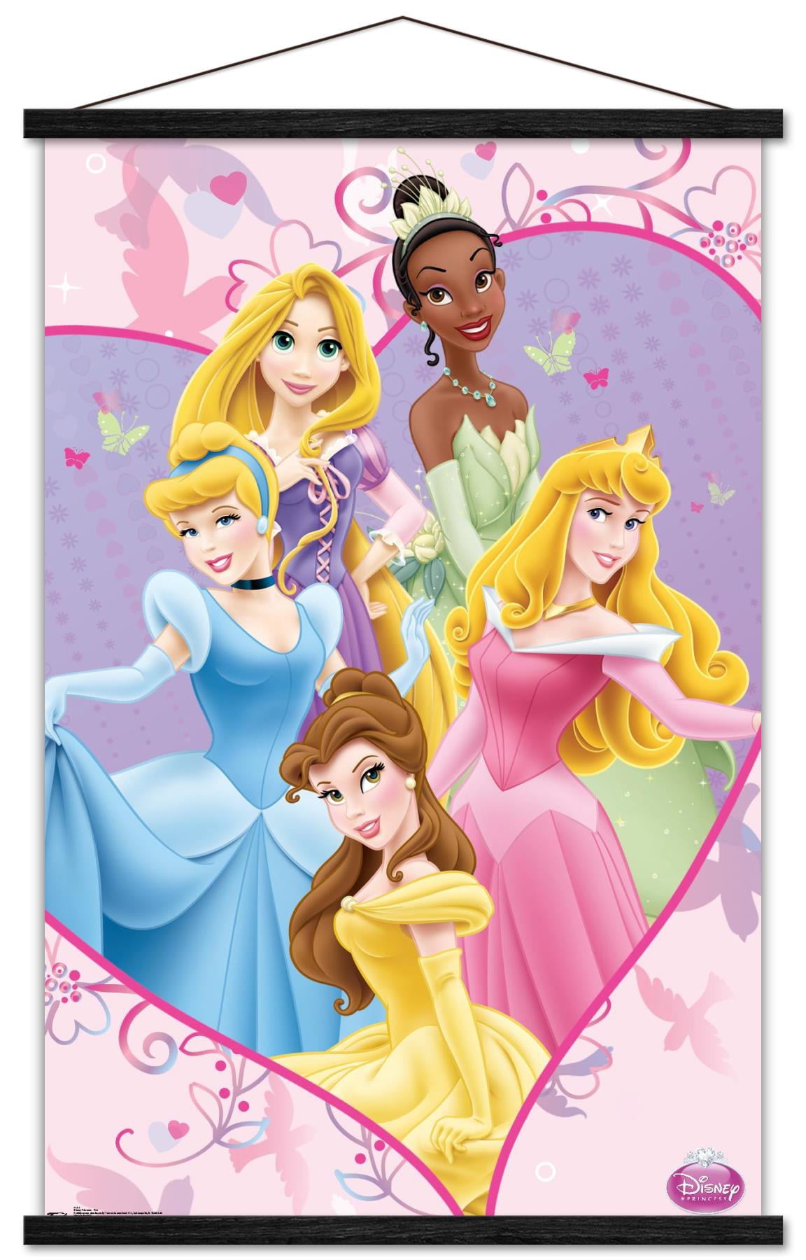 Disney Princess - Collage Wall Poster with Wooden Magnetic Frame, 22. ...