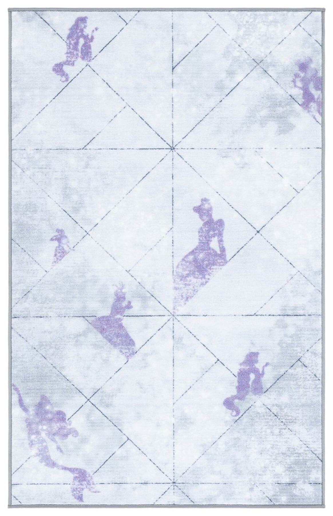 Disney Princess Collection - Enchanted Area Rug, 3'3" x 5'3", Grey ...