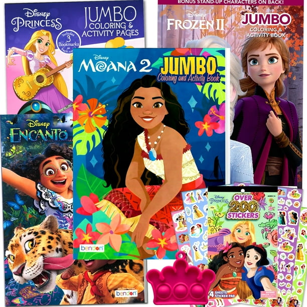 Disney Princess Coloring Books Bundle Set for Kids Activity - Featuring ...