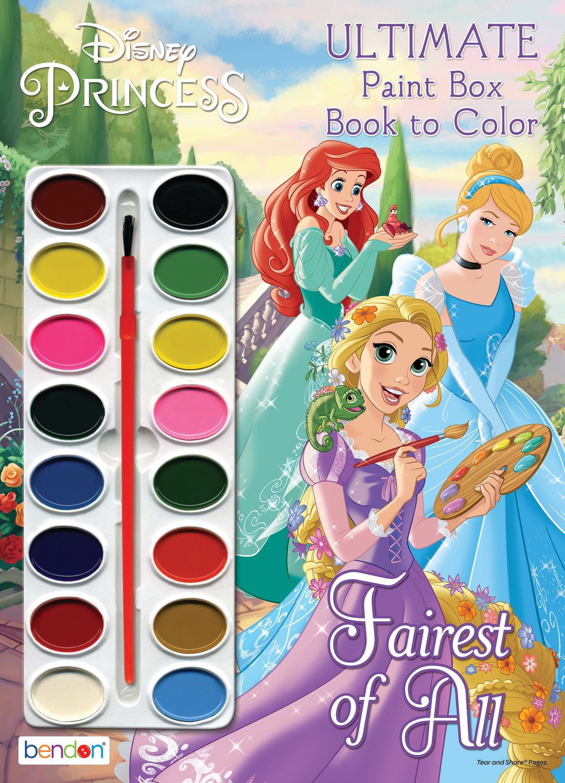 Disney Princess Coloring and Activity Book with Paints - Walmart.com