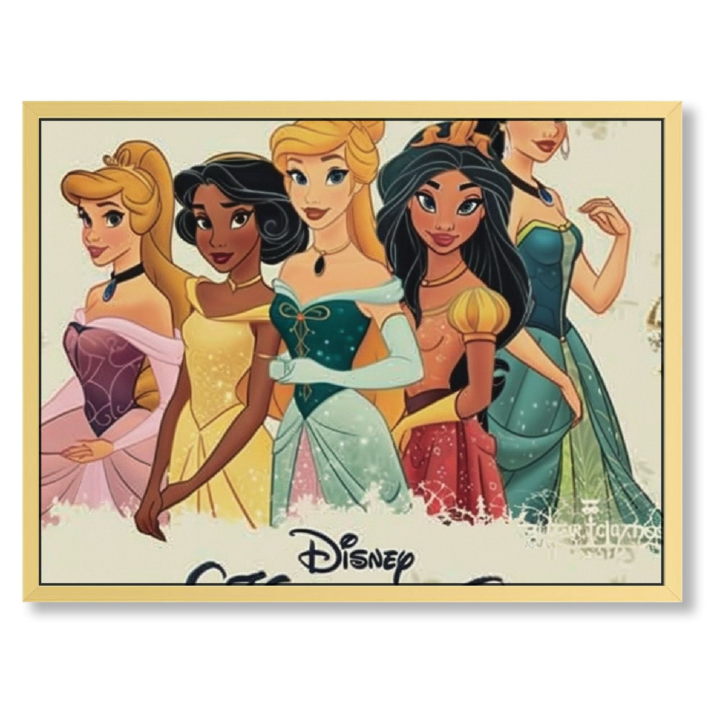 Disney Princess Courage to Be Kind Framed Wood Wall Art - Cute Princess ...