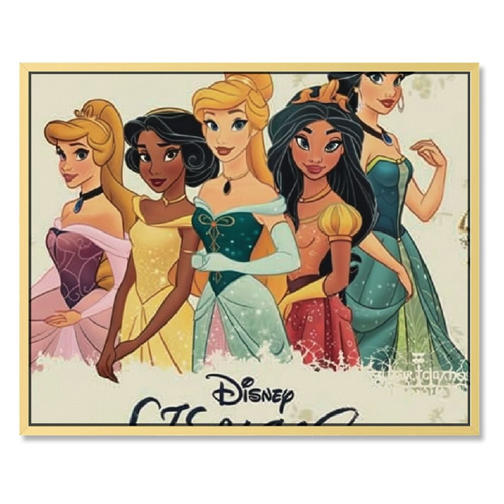 Disney Princess Courage to Be Kind Framed Wood Wall Art - Cute Princess ...
