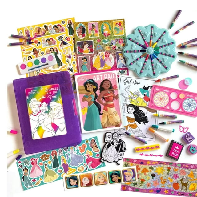 Disney Princess Creativity Arts Crafts Set Painting Coloring Set & Art ...