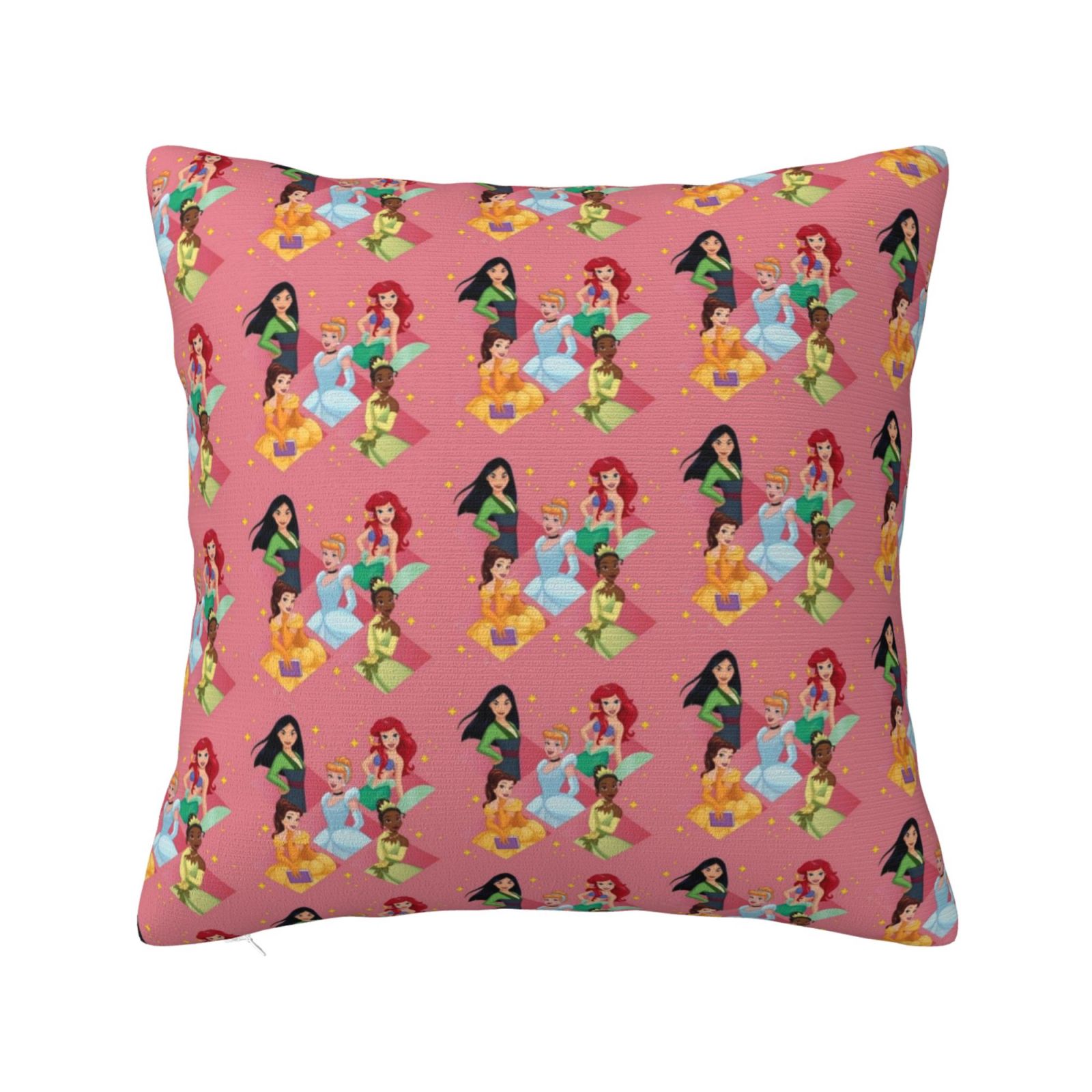 Disney Princess Decorative Square Throw Pillow Covers 12"X12" Inch for ...