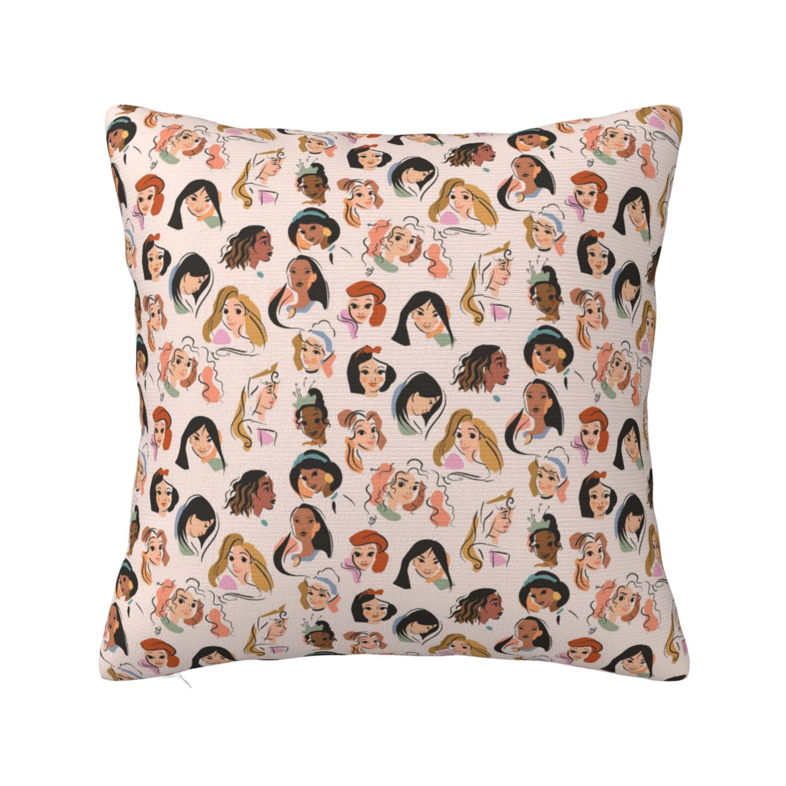 Disney Princess Decorative Square Throw Pillow Covers 12"X12" Inch for ...