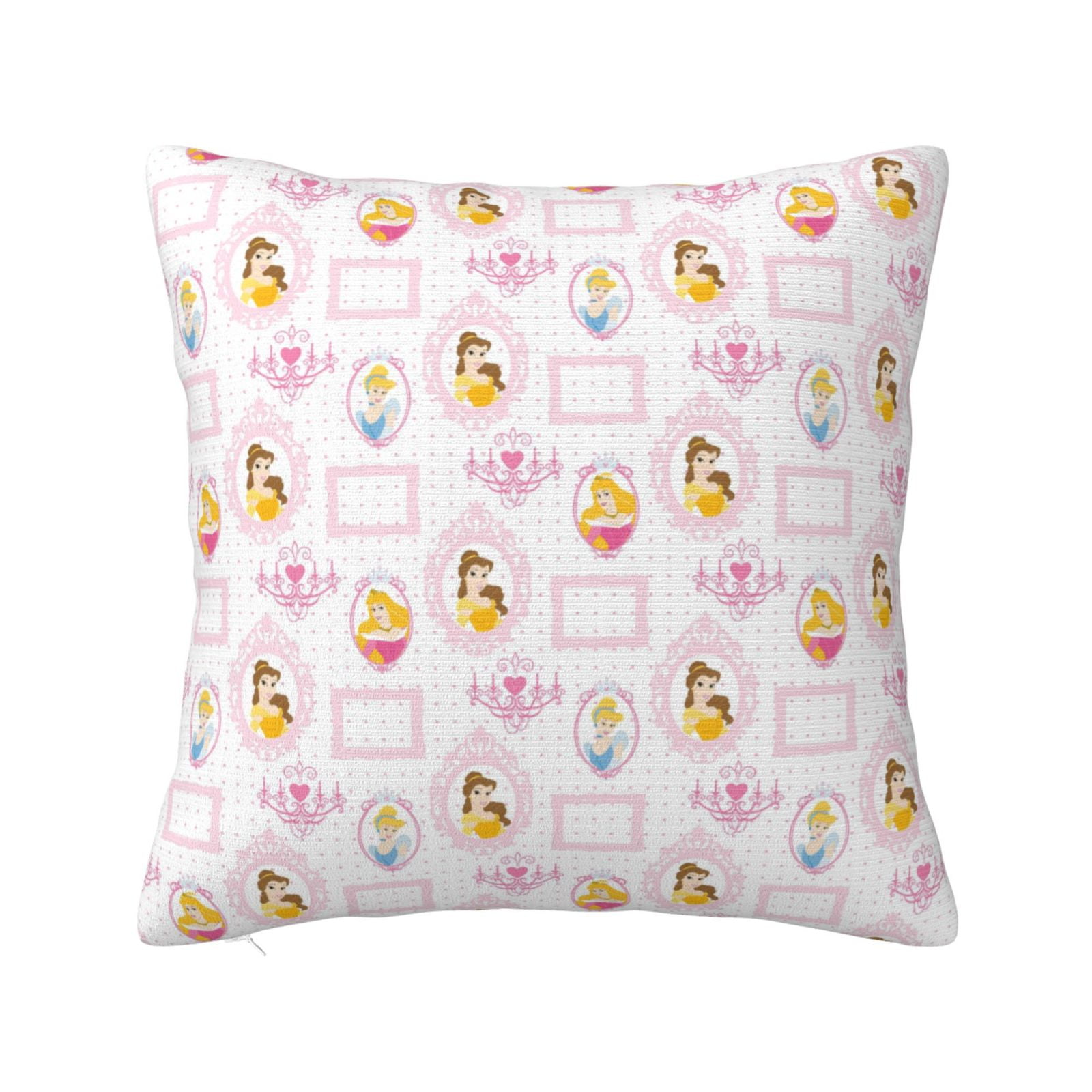 Disney Princess Decorative Square Throw Pillow Covers 24"X24" Inch for ...