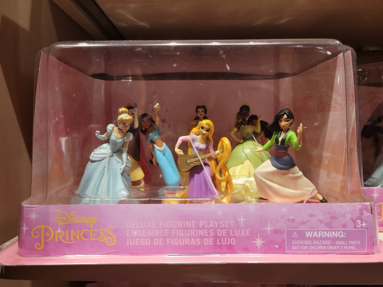 Disney Princess Deluxe Playset 10” Classic Princesses Figurines, Set of ...