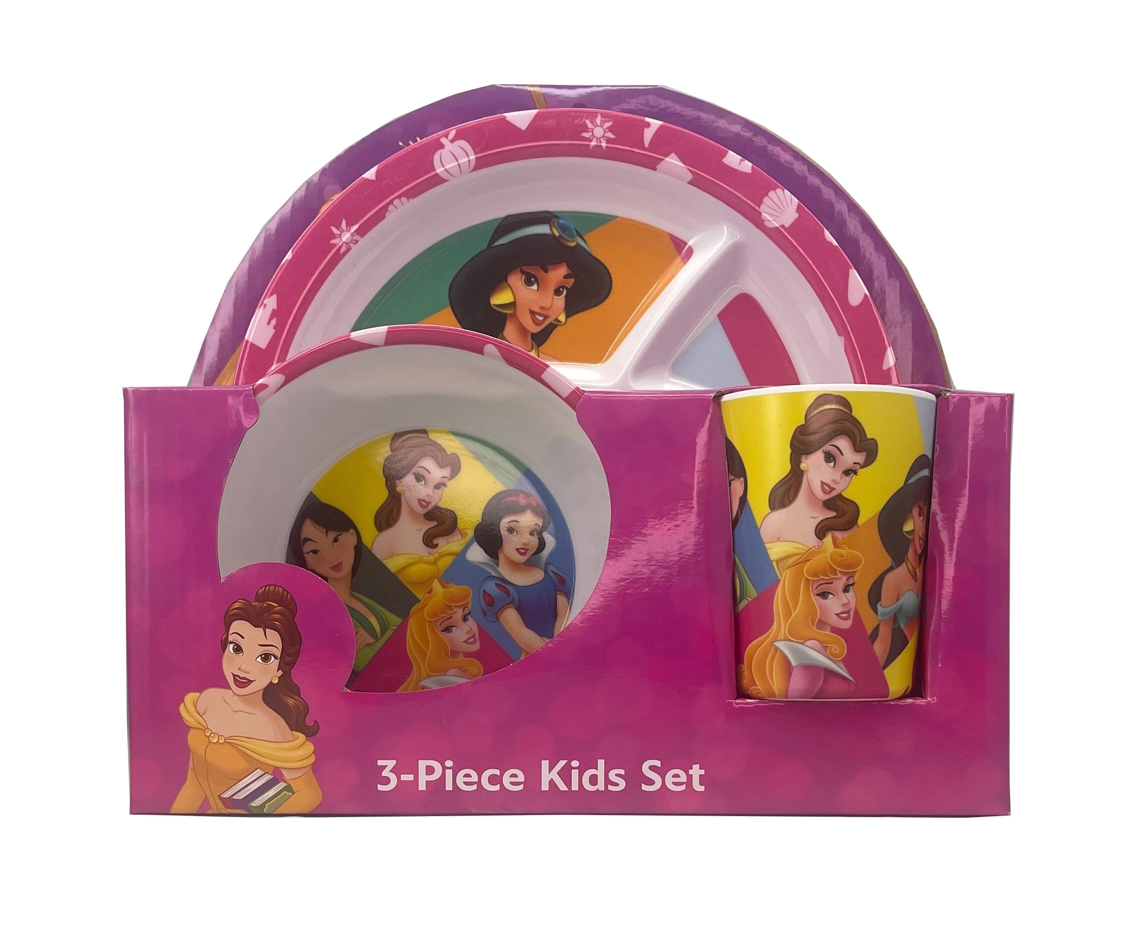 Disney Princess Dinnerware 3 Piece Set - Walmart.com