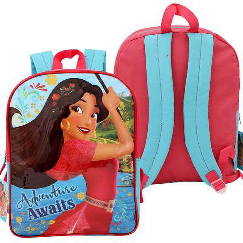 Disney Princess Elena Of Avalor 16" Backpack, Blue, Coral - Walmart.com