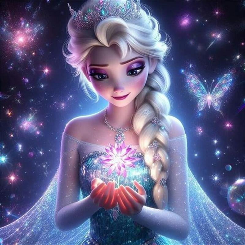 Disney Princess Elsa 5D Diy diamond painting set-Frozen cartoon ...