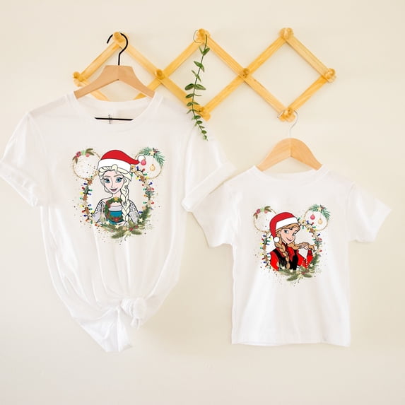 Disney Princess Elsa Anna Christmas Shirt Frozen Elsa Anna Shirt Disney ...