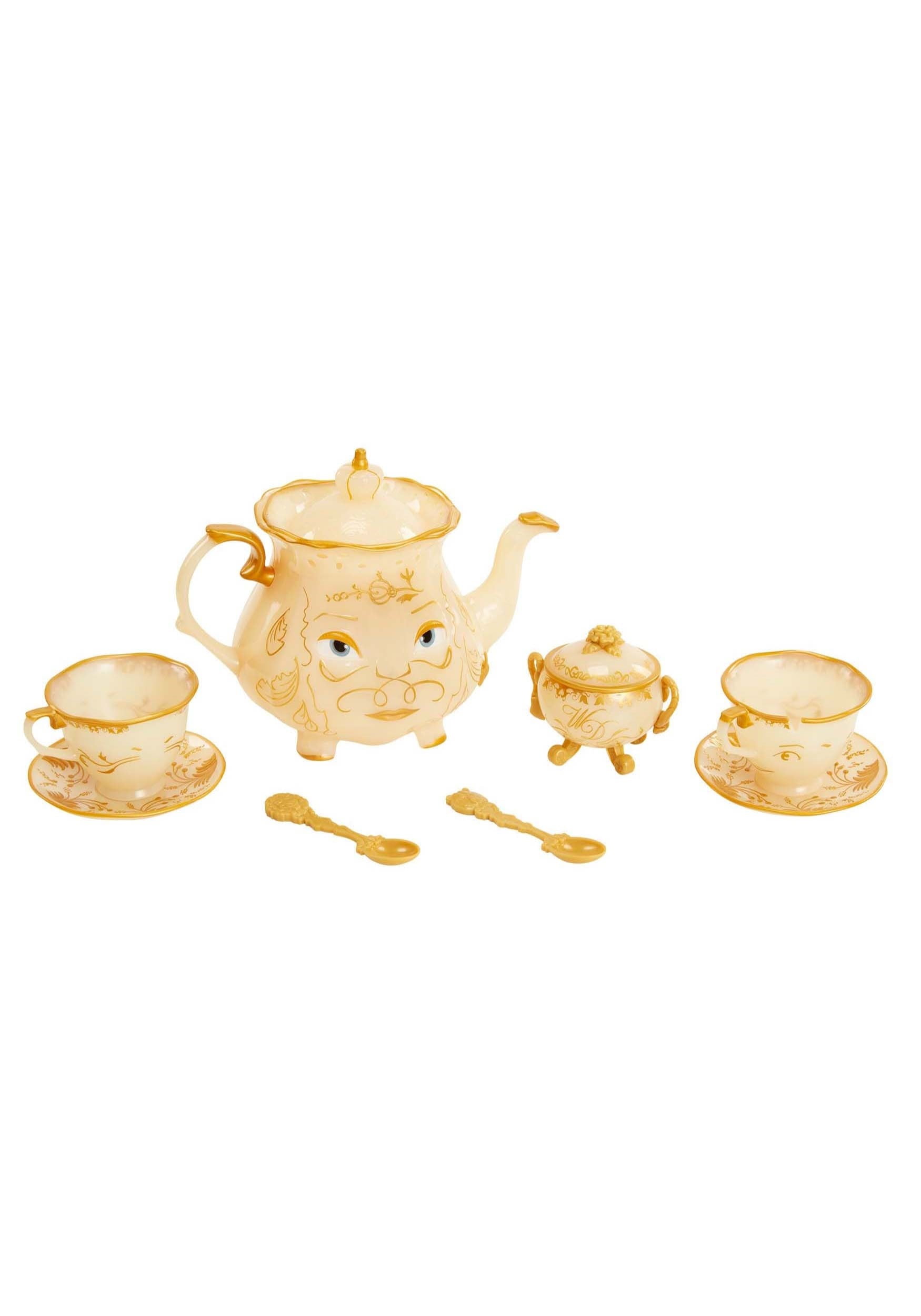 Disney's Beauty & The Beast Magical Teapot Set with Belle Teacup ...