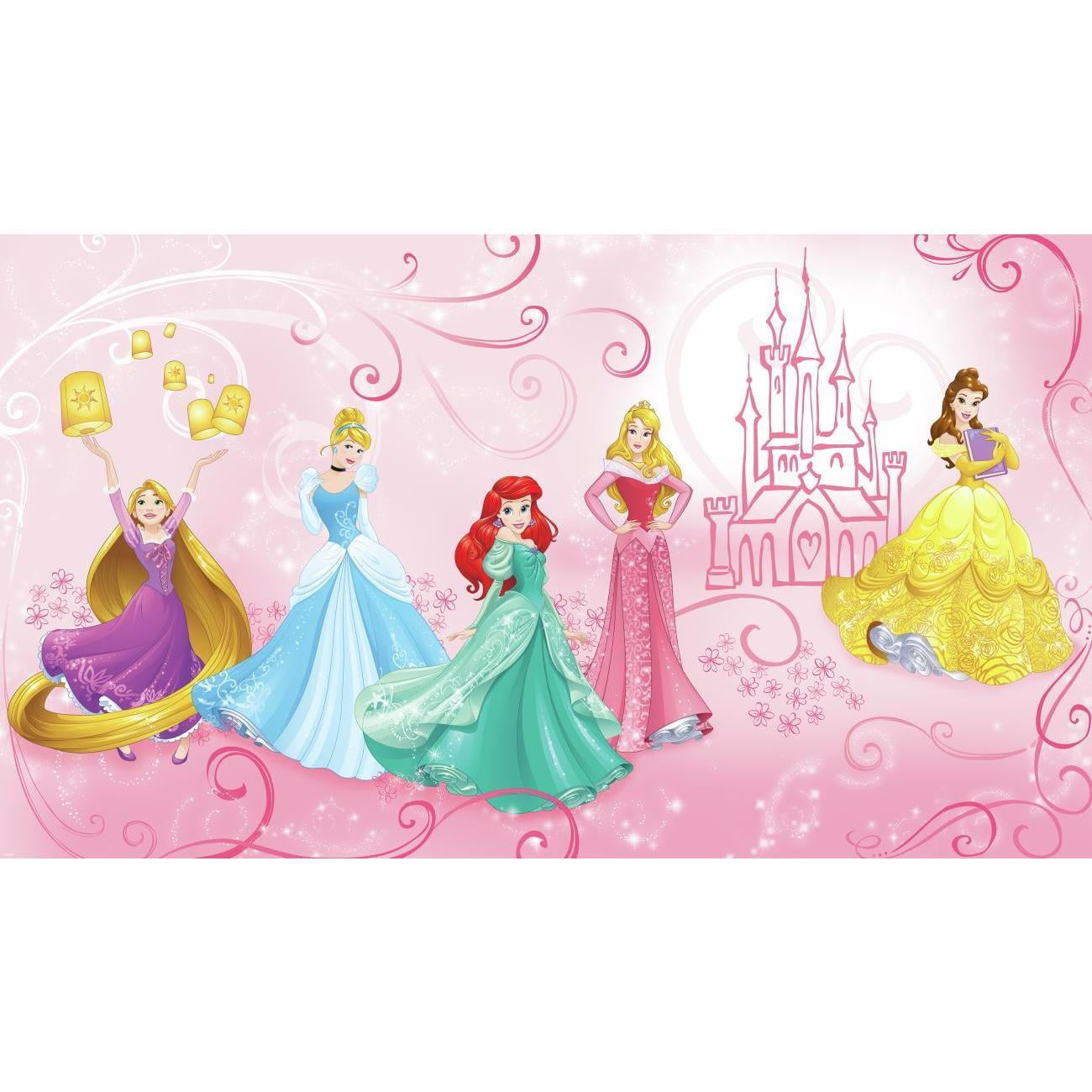 Disney Princess Enchanted XL Spray and Stick Wallpaper Mural - Walmart.com