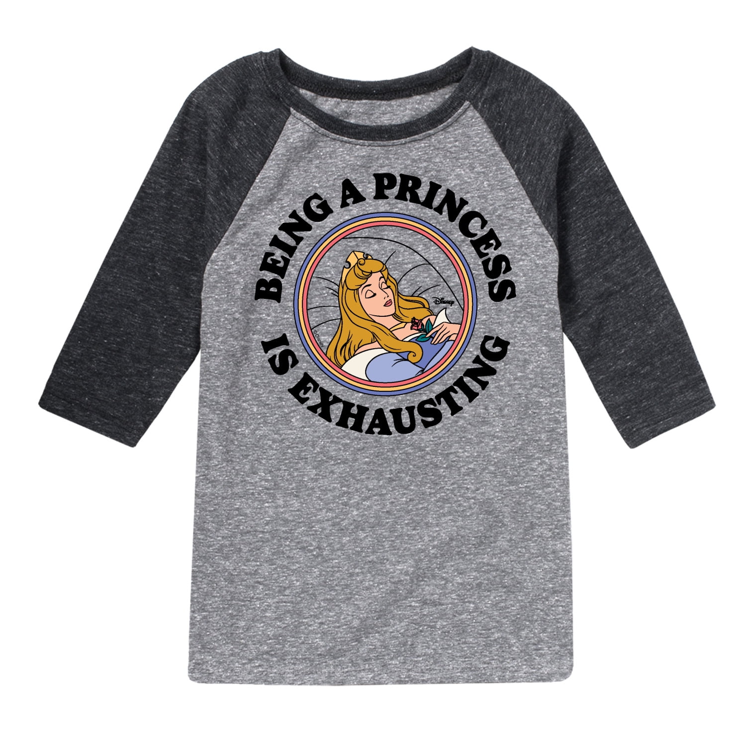 Disney - Princess Exhausting - Youth Boys Raglan T-Shirt - Walmart.com
