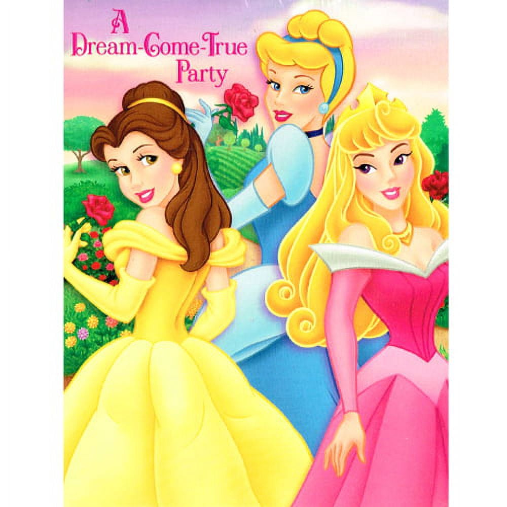 Disney Princess 'Fairy-Tale Friends' Invitations w/ Envelopes (8ct ...