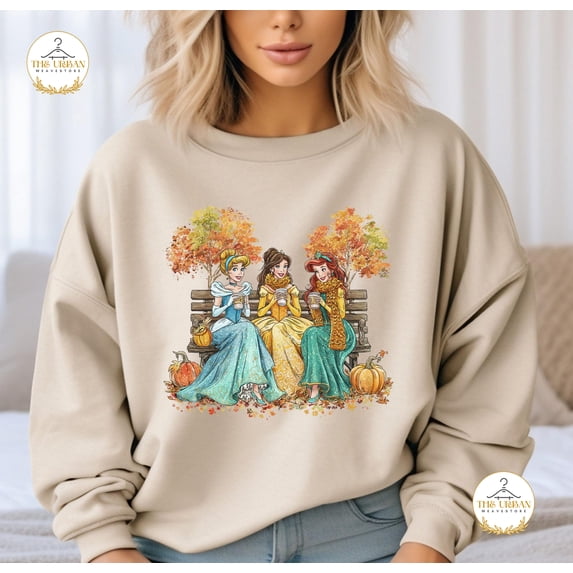 Disney Princess Fall T-shirt Disney Princess T-shirt Princess Autumn T ...