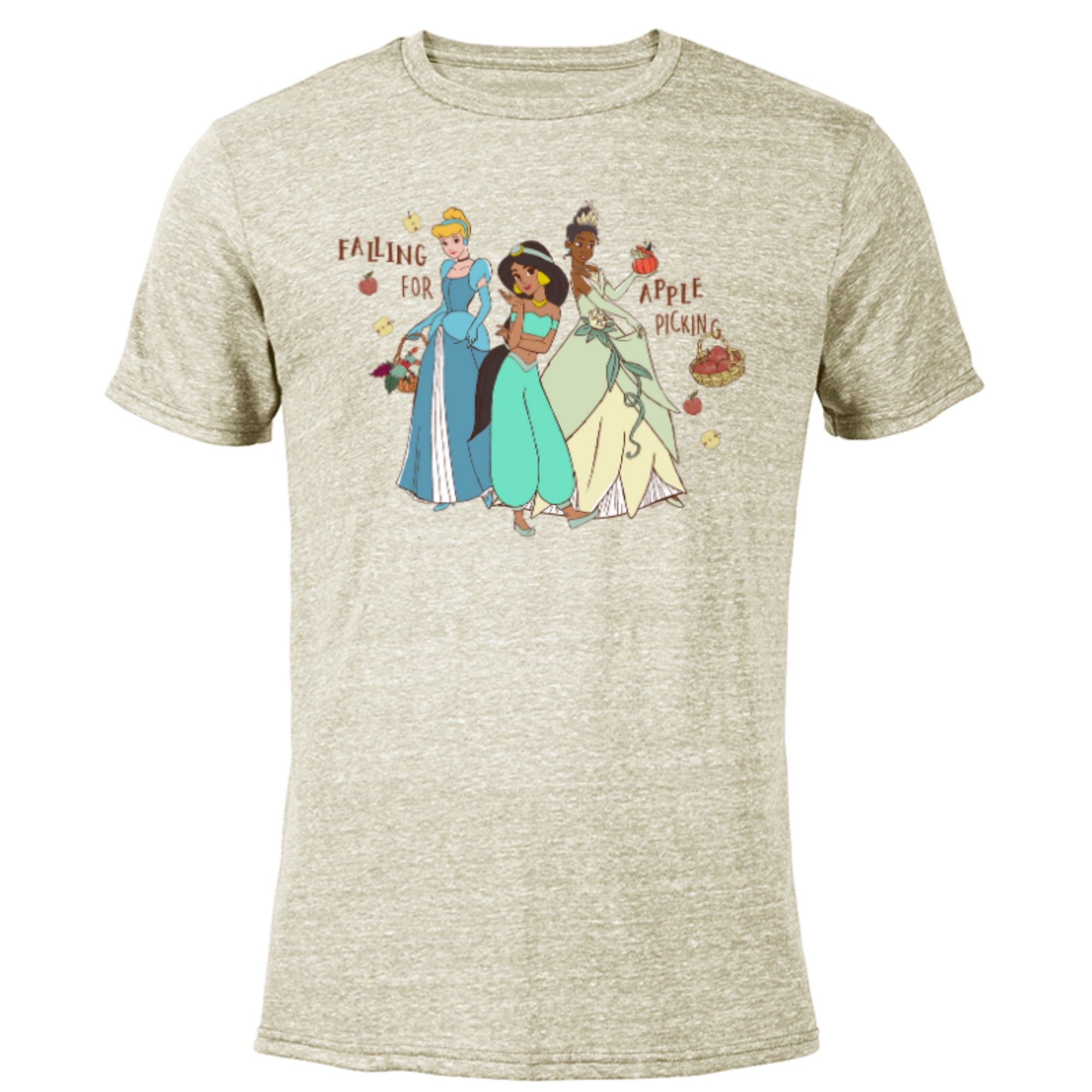 Disney Princess Falling for Apple Picking - Short Sleeve Blended T ...