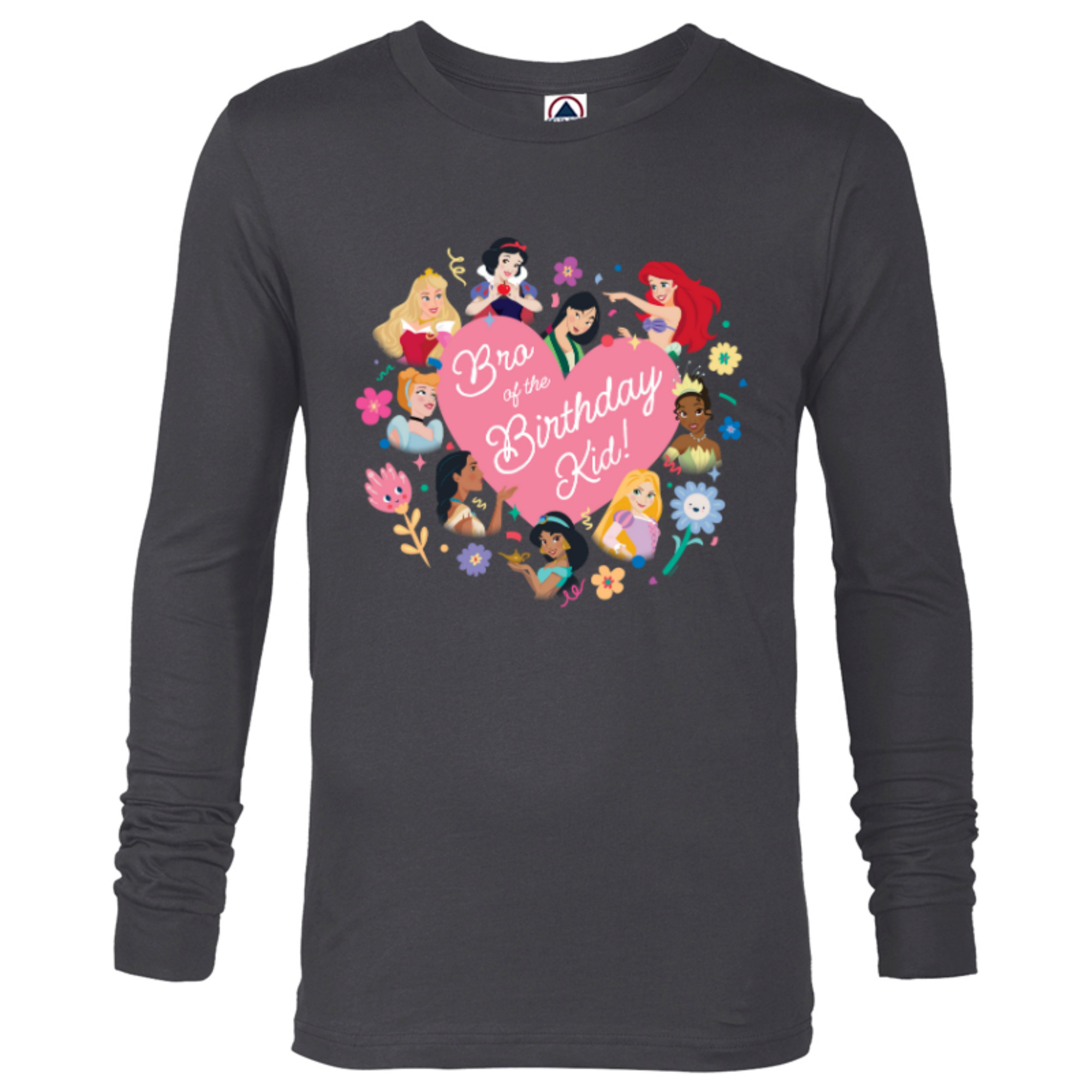 Disney Princess Family Heart Bro of the Birthday Kid - Long Sleeve T ...