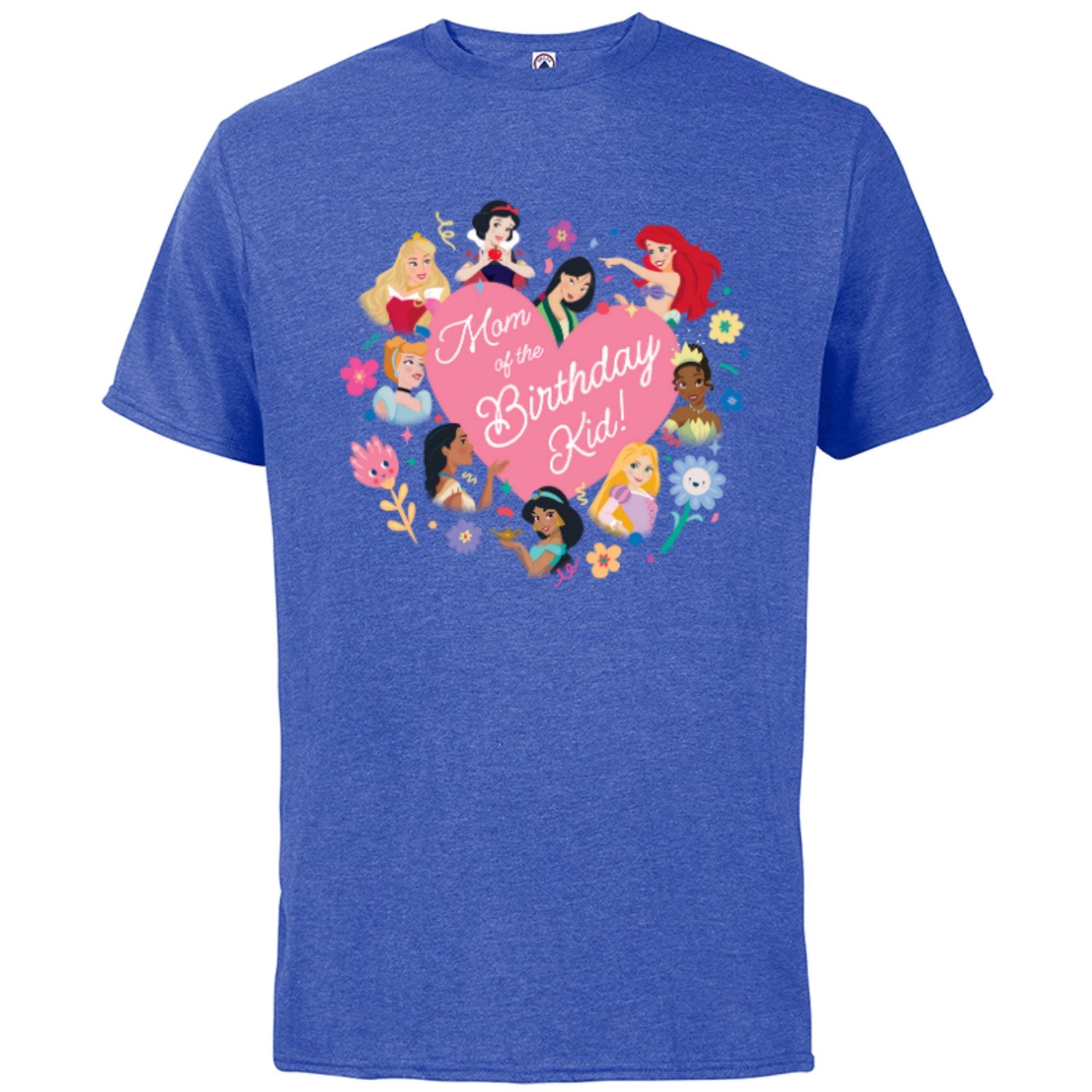 Disney Princess Family Heart Mom of the Birthday Kid - Short Sleeve ...
