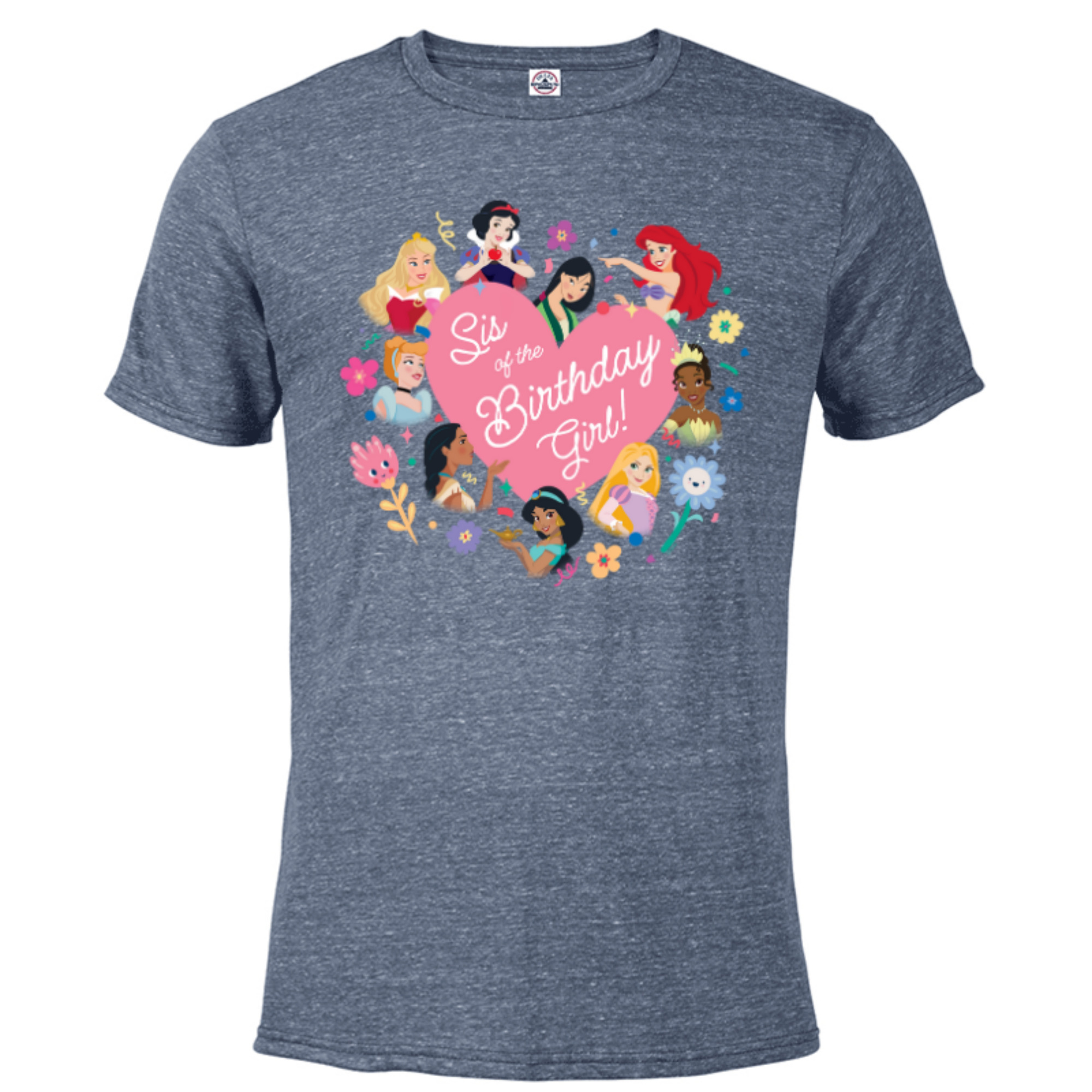 Disney Princess Family Heart Sis of the Birthday Girl - Short Sleeve ...