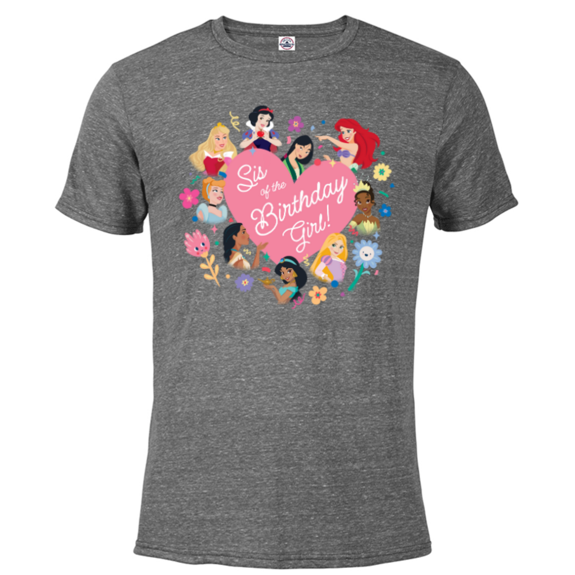 Disney Princess Family Heart Sis of the Birthday Girl - Short Sleeve ...