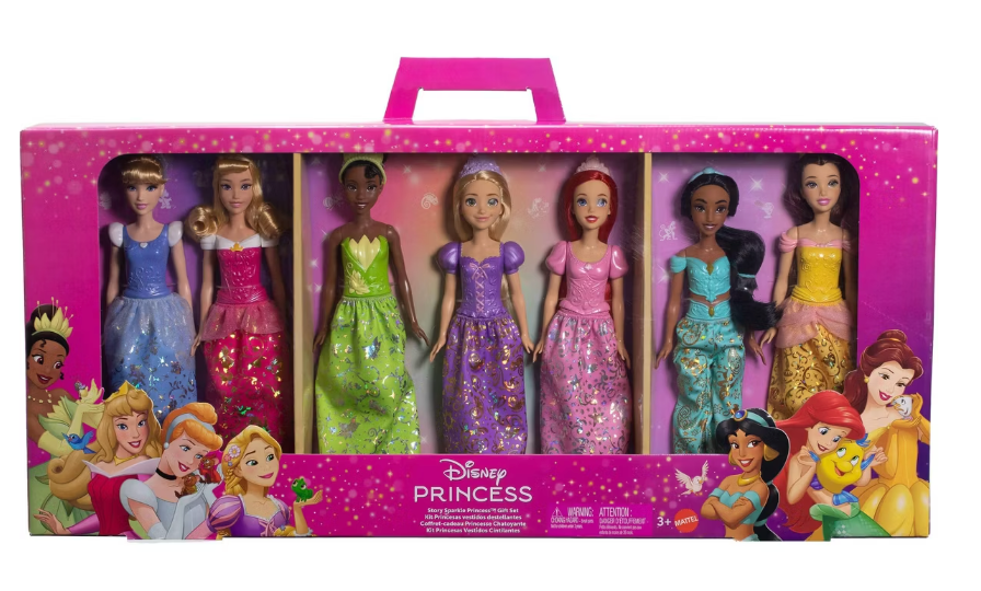 Disney Princess Fashion Doll 7pk with Accessories Story Sparkle Toy New ...