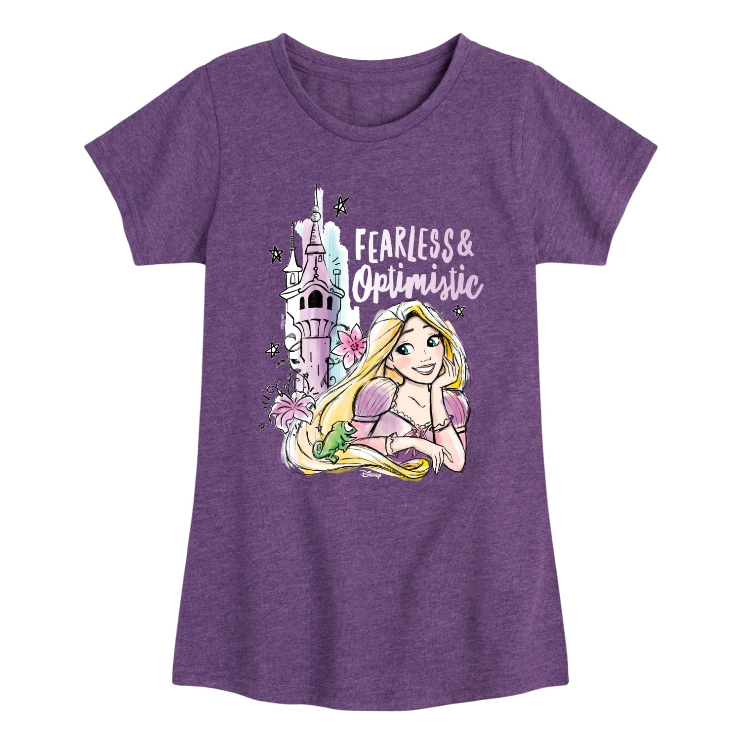 Disney Princess - Fearless & Optimistic - Toddler & Youth Girls Short ...
