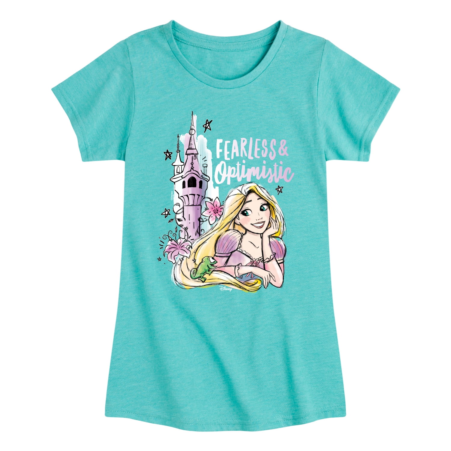 Disney Princess - Fearless & Optimistic - Toddler & Youth Girls Short ...