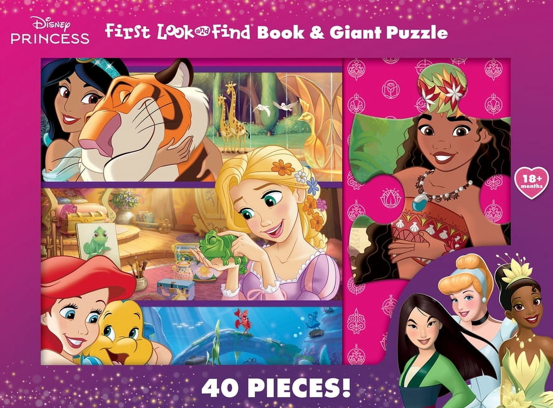 Disney Princess: First Look and Find Book & Giant Puzzle Set ...