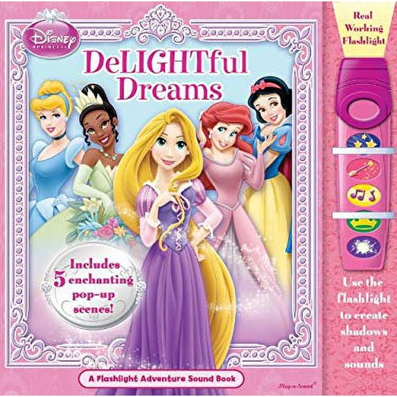 Pre-Owned Disney Princess: Delightful Dreams a Flashlight Adventure ...