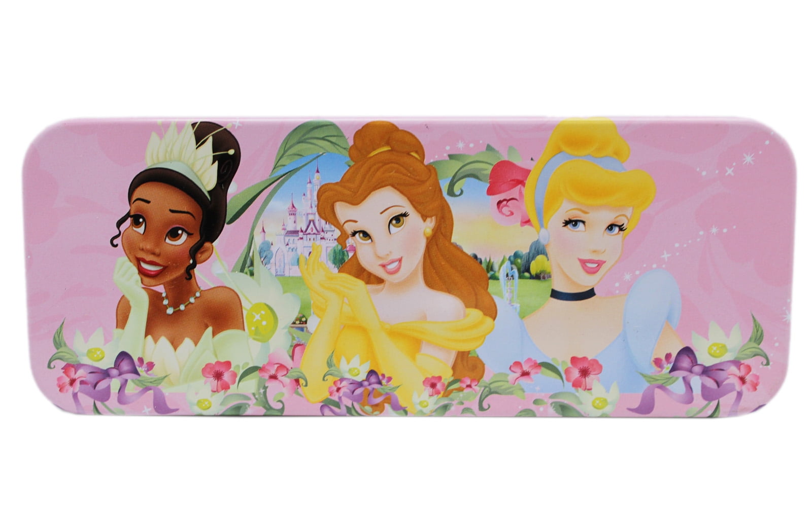 Disney Princess Floral Foreground and Castle Background Pencil Box ...