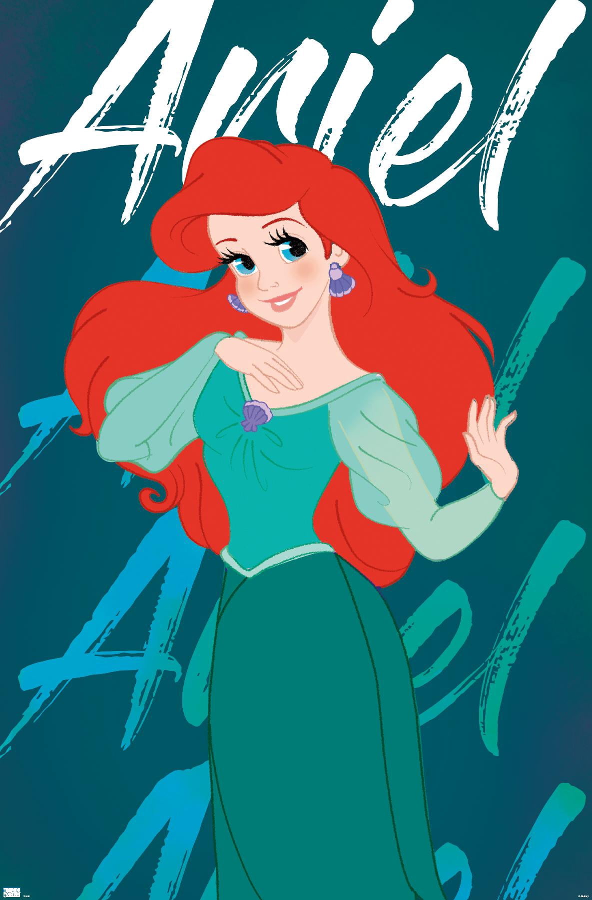 Disney Princess: Flower Senses - Ariel Wall Poster, 14.725" x 22.375 ...