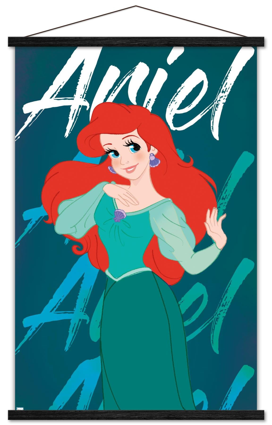 Disney Princess: Flower Senses - Ariel Wall Poster with Magnetic Frame ...