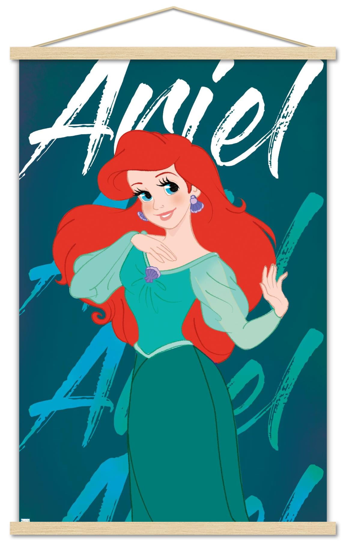 Disney Princess: Flower Senses - Ariel Wall Poster with Magnetic Frame ...