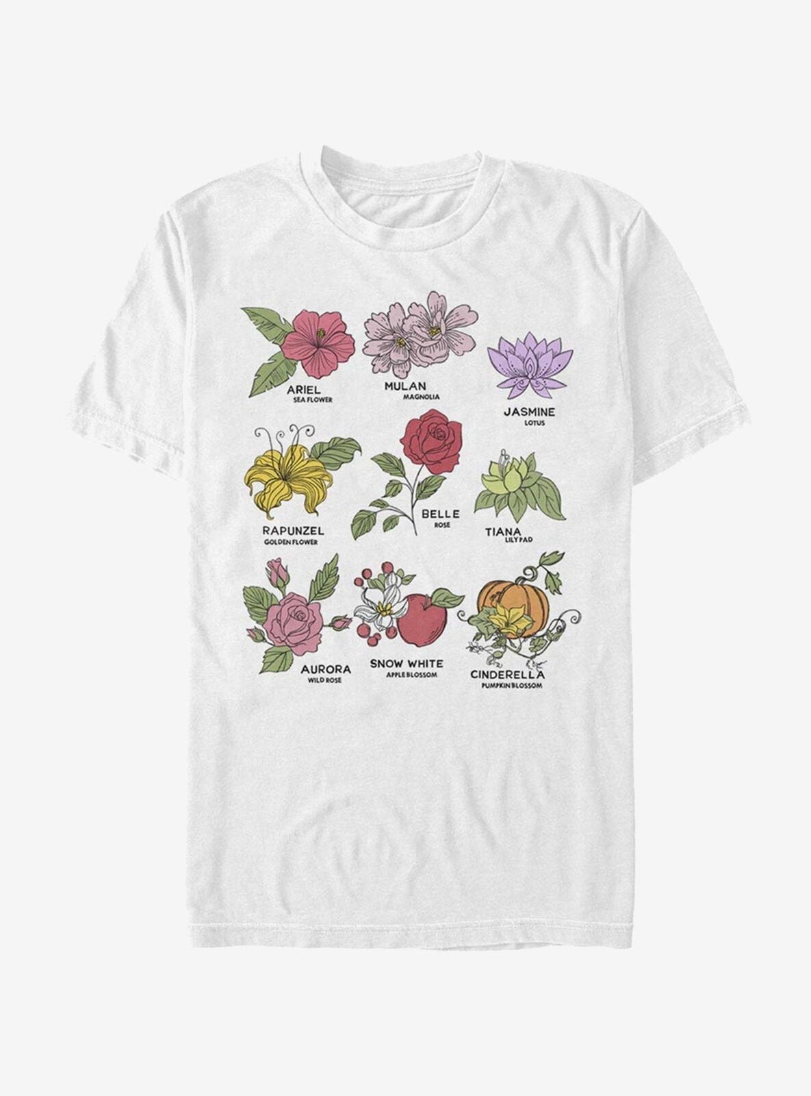 Disney Princess Flowers T-Shirt - Walmart.com