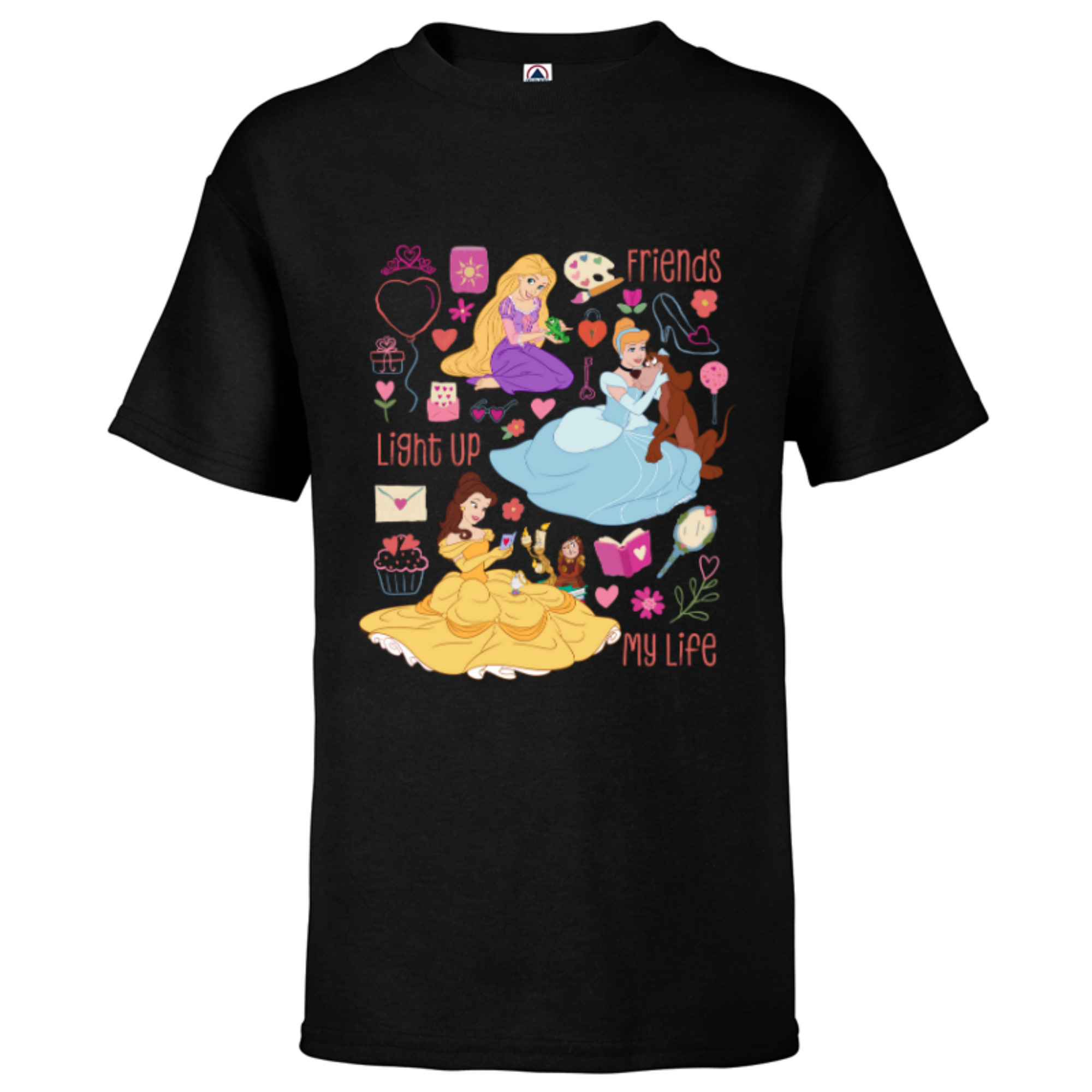 Disney Princess Friends Light Up My Life Valentine’s Day - Short Sleeve ...