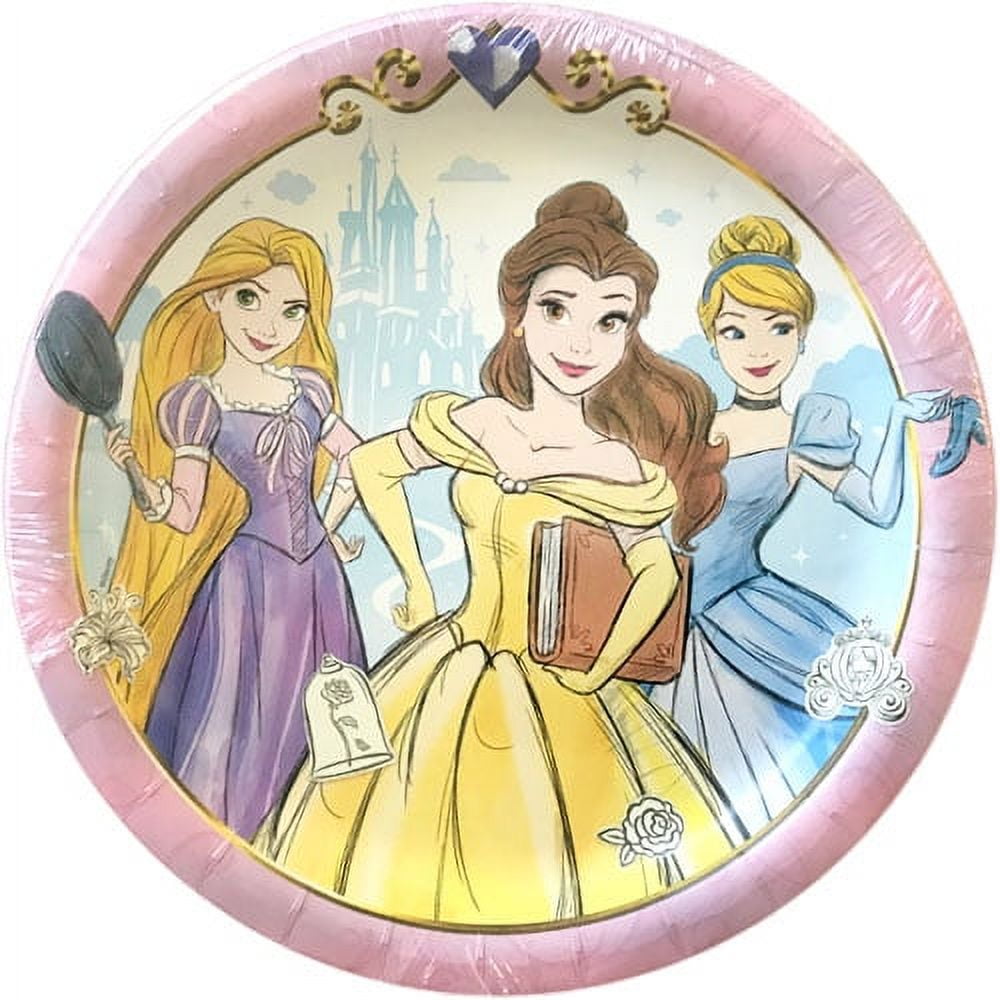 Disney Princess 'Friendship' Large Paper Plates (8ct) - Walmart.com