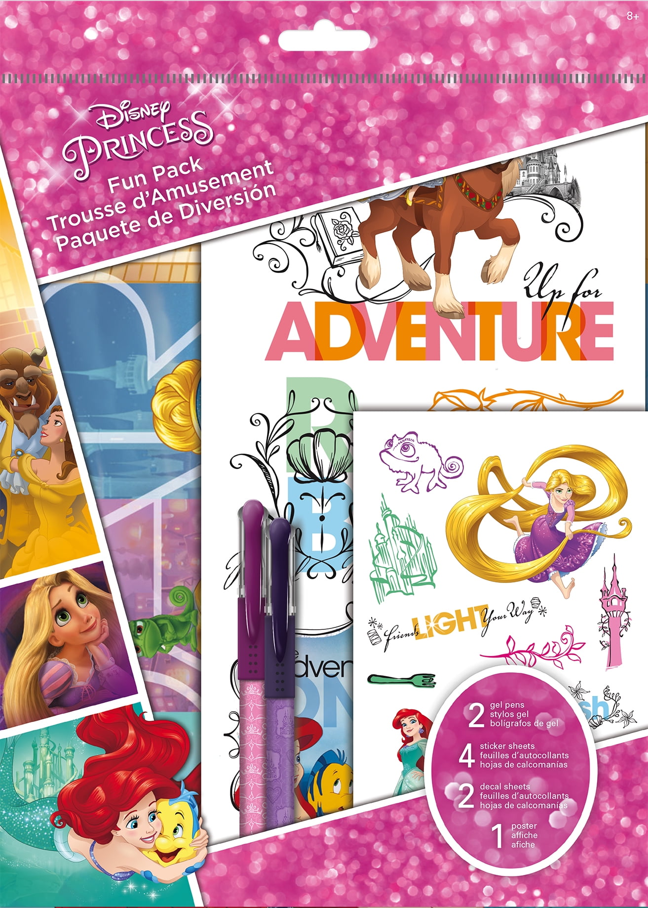 Disney Princess Fun Pack with Pens 8" x 12" - Walmart.com