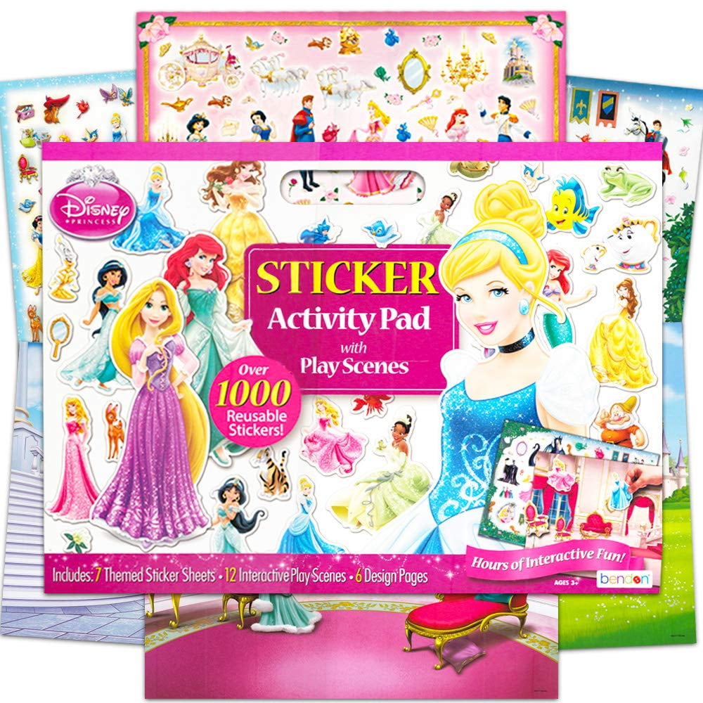 Disney Princess Giant Sticker Box Activity Set ~ Over 1000 Disney ...