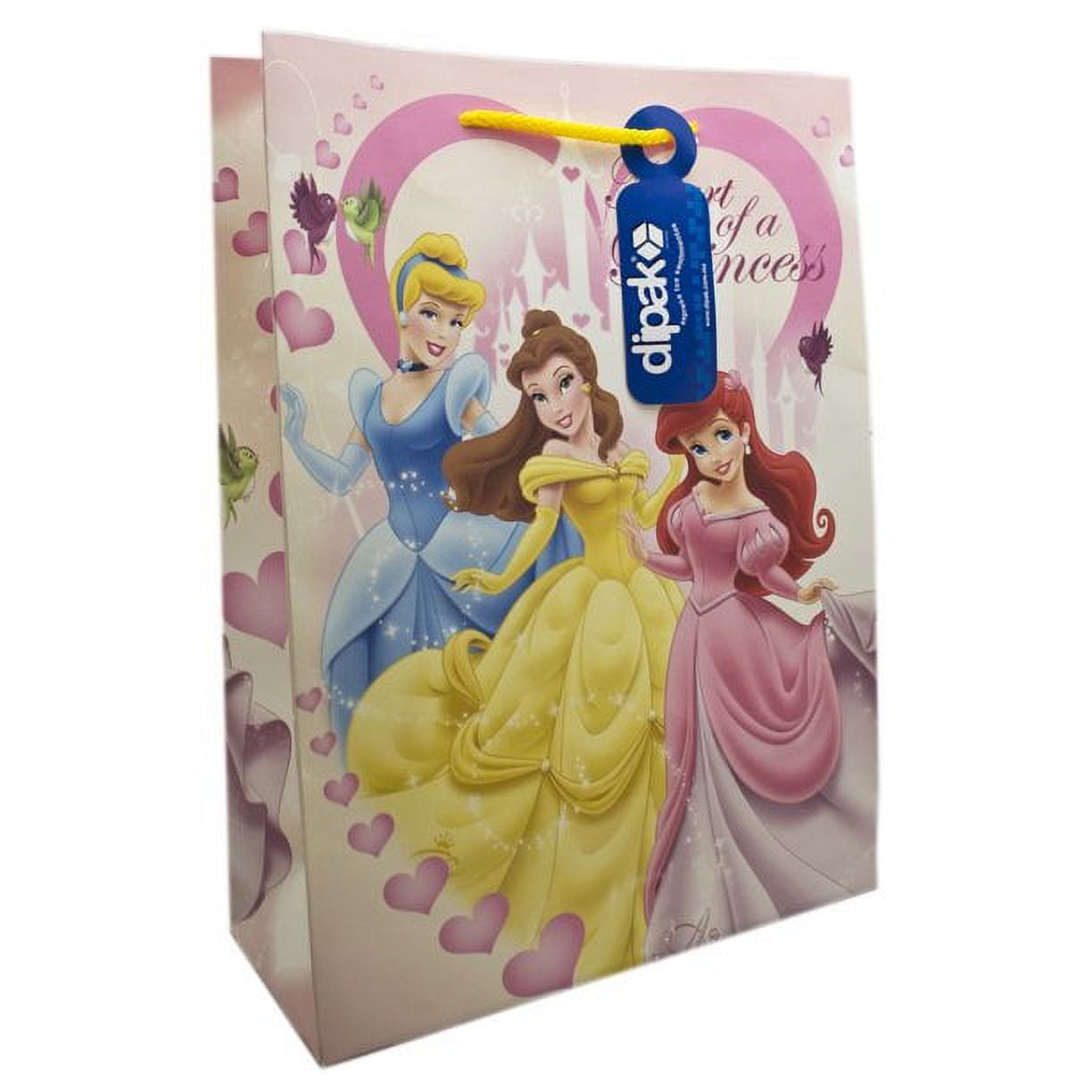 Disney Princess Heart of a Princess Pink Gift Bag, Medium Size, 2pcs ...
