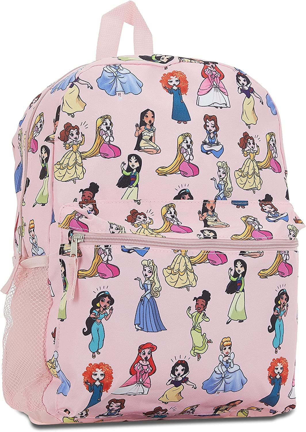 Disney Princess Girl's All Over Print 16" Backpack-Pink - Walmart.com