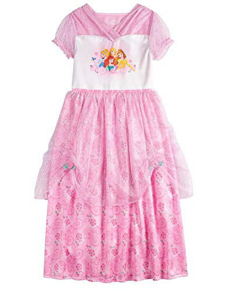 Disney Princess Girl's Fantasy Nightgowns Pajamas Multi Princess Pink ...