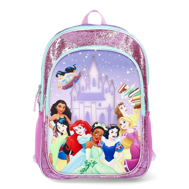 Disney Princess Girls 17" Light Up Backpack Multi-Color - Walmart.com