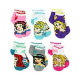 Disney Princess Girls 6 pack Quarter Style Socks Set DP081GQS - Walmart.com