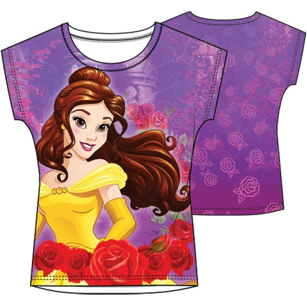 Disney Princess Girls' Belle Sublimated Top - Walmart.com