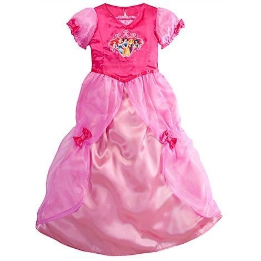 Disney Princess Girls Fancy Satinet and Tulle Pink Character Nightgown ...