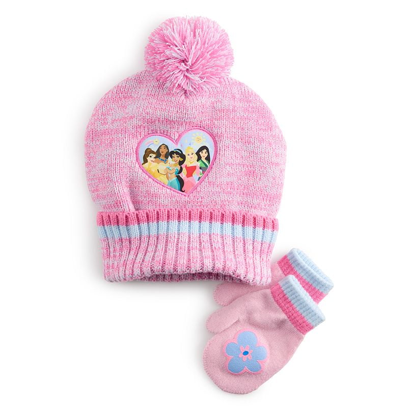 Disney Princess Girls Hat & Mittens Set - Walmart.com