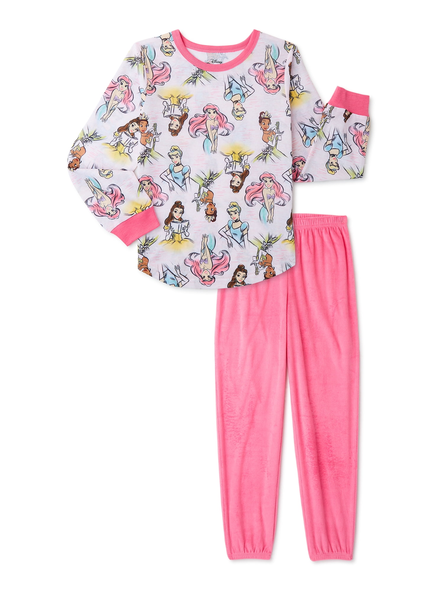 Disney Princess Girls Pajama Set, Sizes 4-12 - Walmart.com