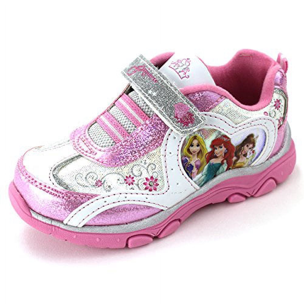Disney Princess Girls Pink Lighted Sneakers Shoes (10 M US Toddler ...